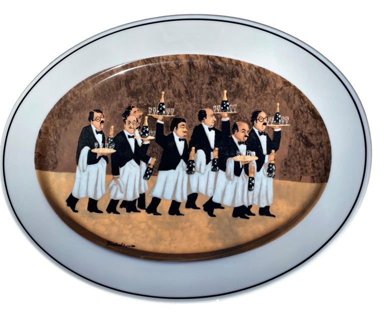 Guy Buffet 'Eschenbach Porzellan' the Charge of the Bottle Brigade Oval ...