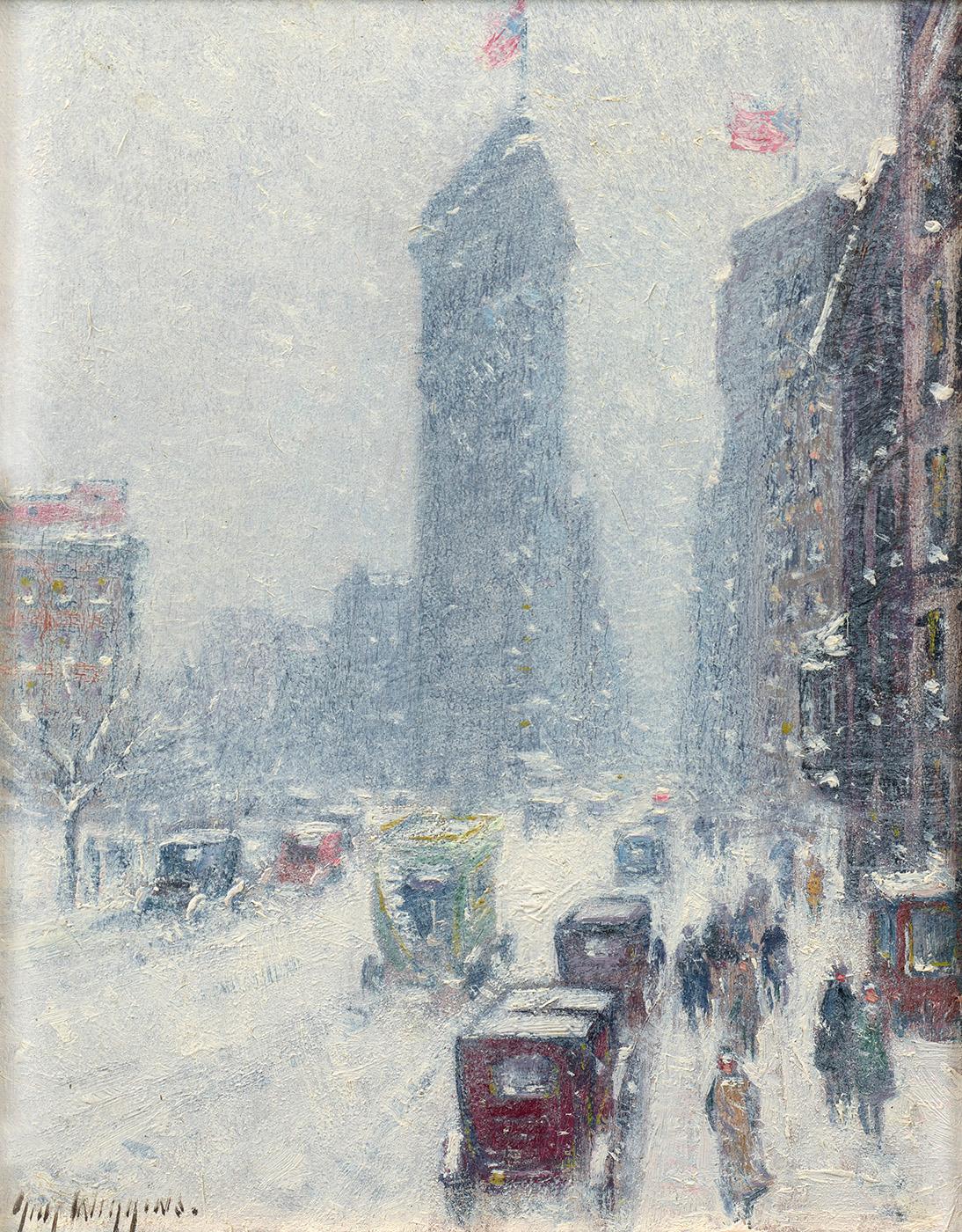 Bernard Corey - "Joe's Place" great farm scene with red barn and ...