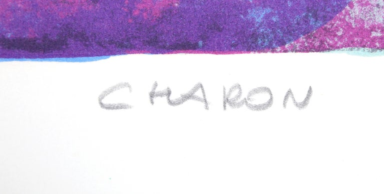 Guy Charon - Flowers on the Window Sill, Lithograph by Guy Charon For ...