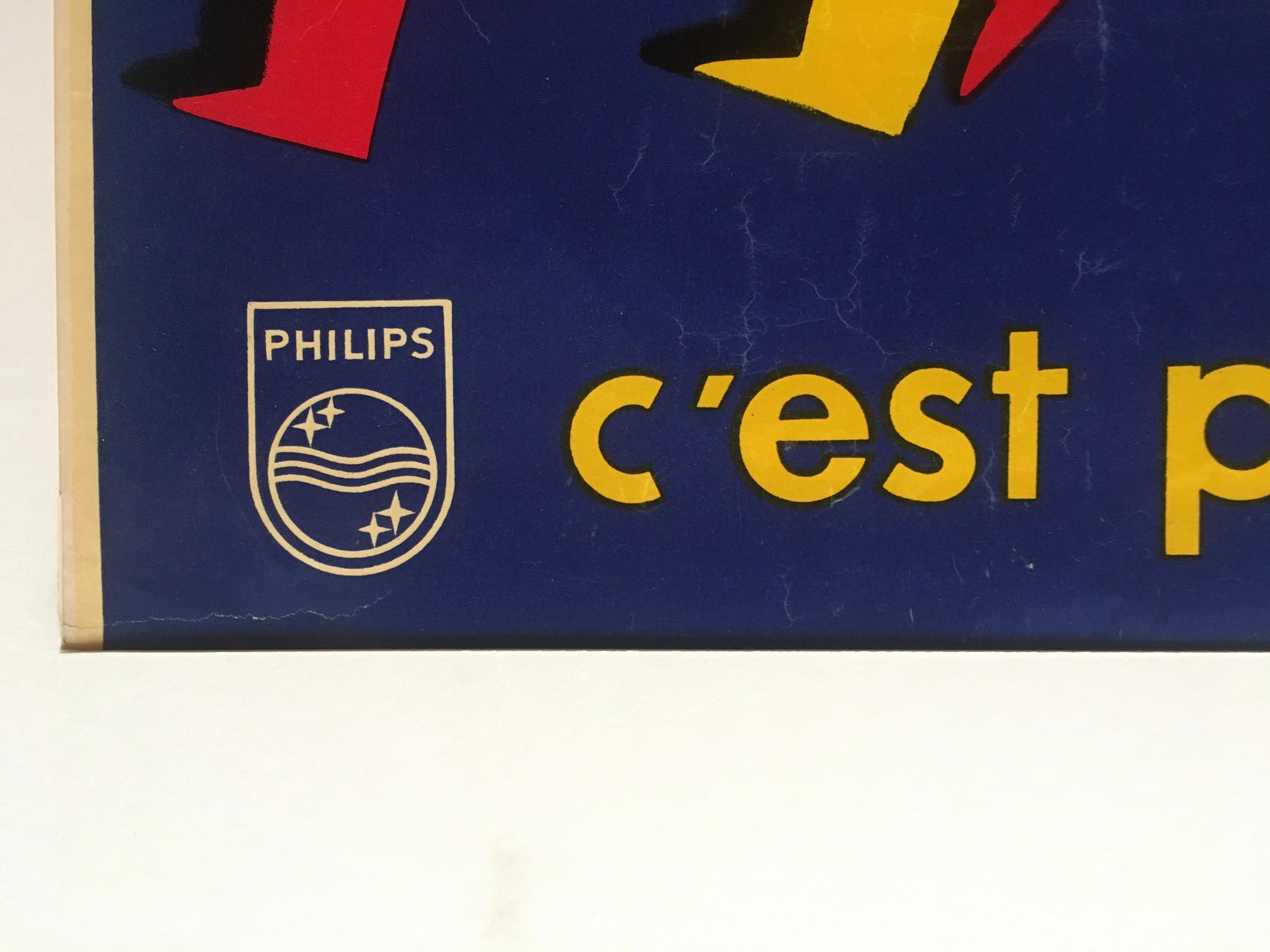 Guy Georget Original Philips Lamps Product Publicity Poster, circa 1950 ...