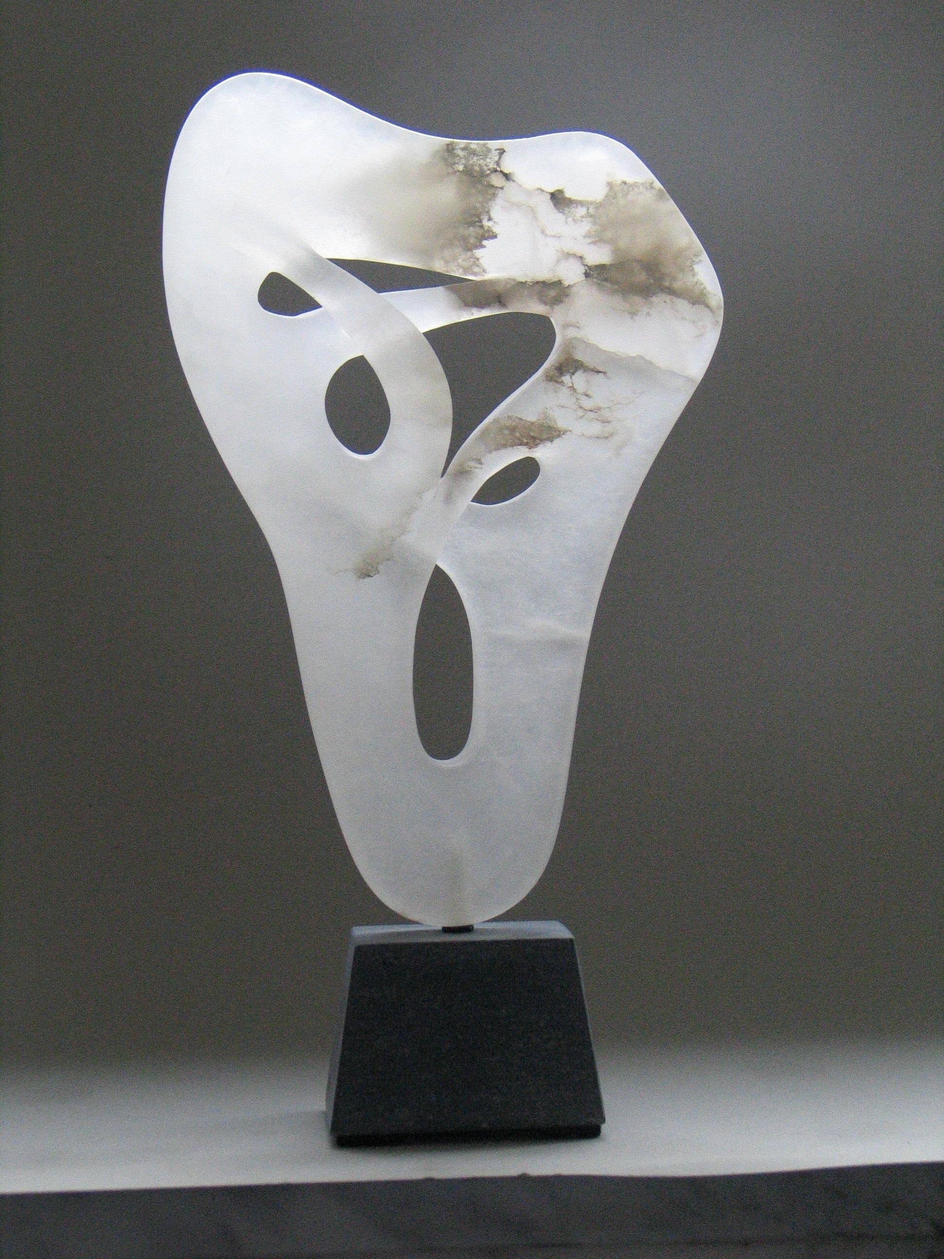 Nicole Durand - 21st Century Contemporary Alabaster Green and Pink ...