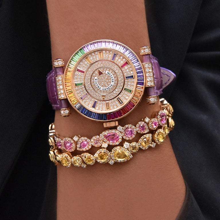 G.Verdi for Cellini, 18kt Gold, 2.88ct. Yellow Sapphire and .94ct ...