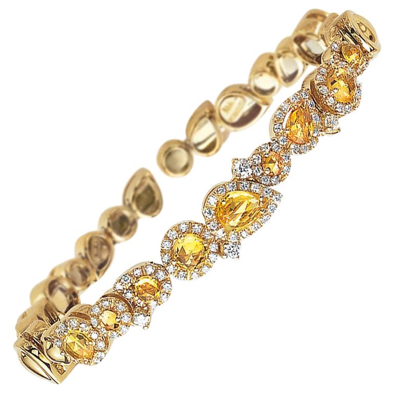G.Verdi for Cellini, 18kt Gold, 2.88ct. Yellow Sapphire and .94ct ...