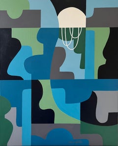 Gwen Gunter - Uncaused Joy, Abstract Painting For Sale at 1stDibs