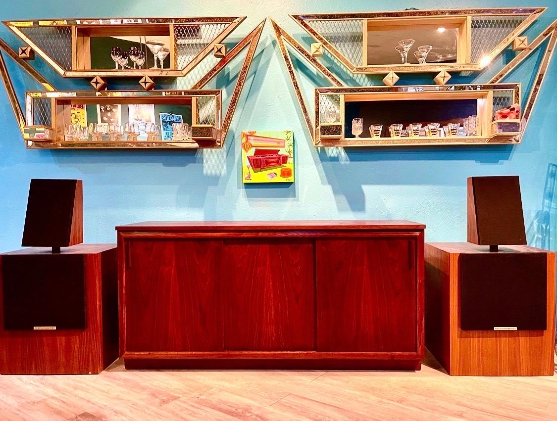 Gws236 Mid-Century Modern Stereo Console Cabinet Record Player ...