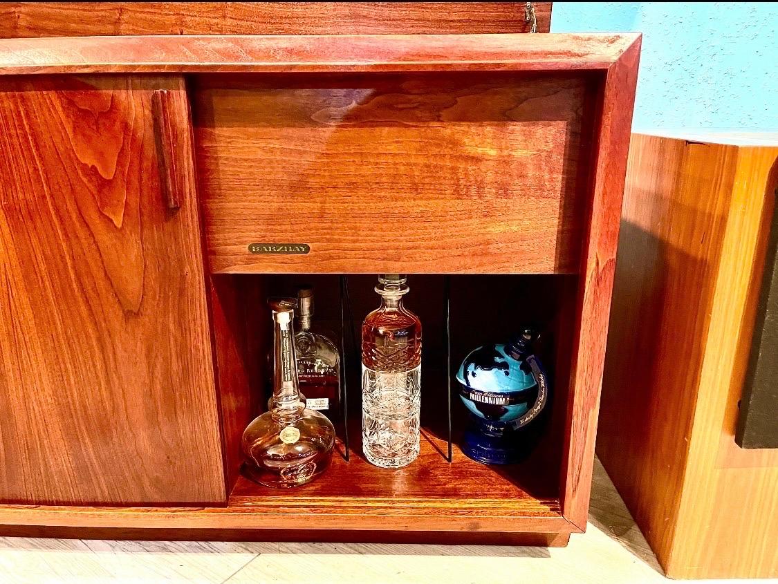 Gws236 Mid-Century Modern Stereo Console Cabinet Record Player ...