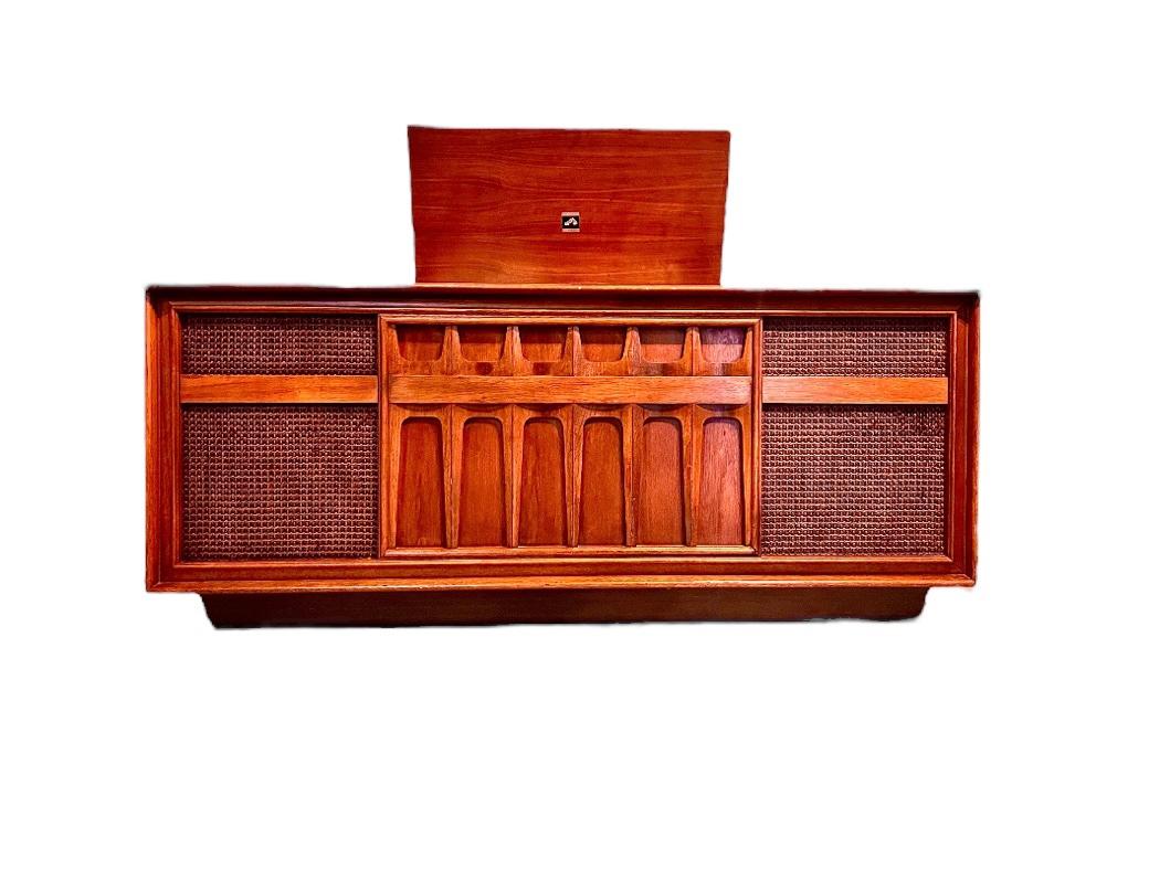 GWS399 Mid-Century Modern Stereo Console Cabinet Record Player ...