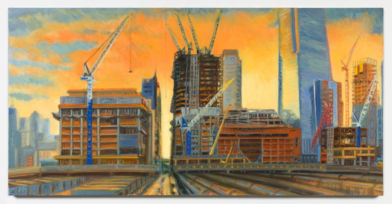 Gwyneth Leech - Hudson Yards, September Morning, Impressionist ...