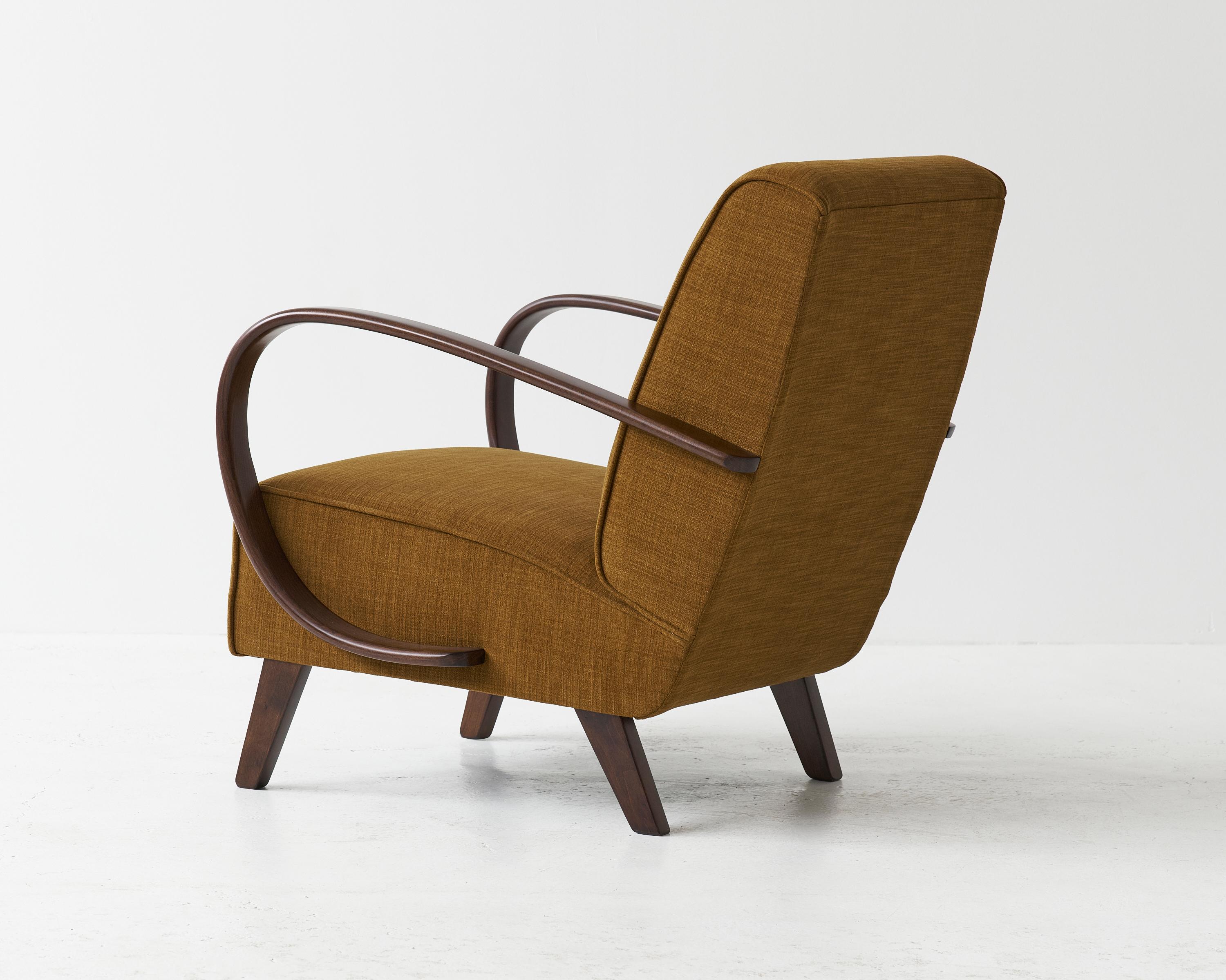 H-410 Armchair by Jindřich Halabala, 1930s For Sale at 1stDibs