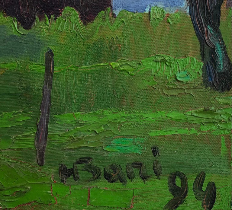 H. Bani - The cottage with the purple roof For Sale at 1stDibs