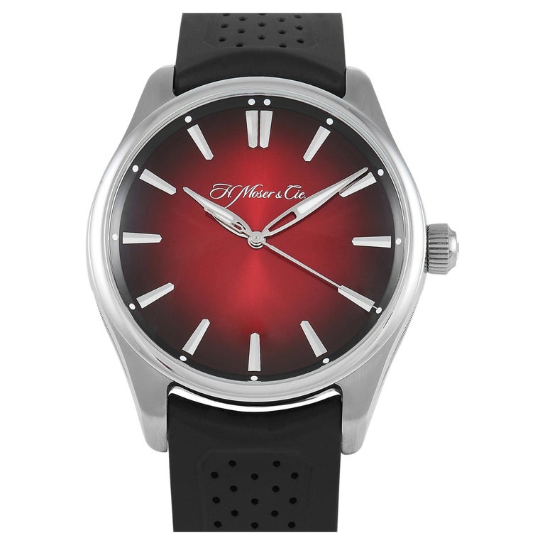H. Moser and Cie Pioneer Centre Seconds Swiss Mad Red Watch 3200-1207 ...