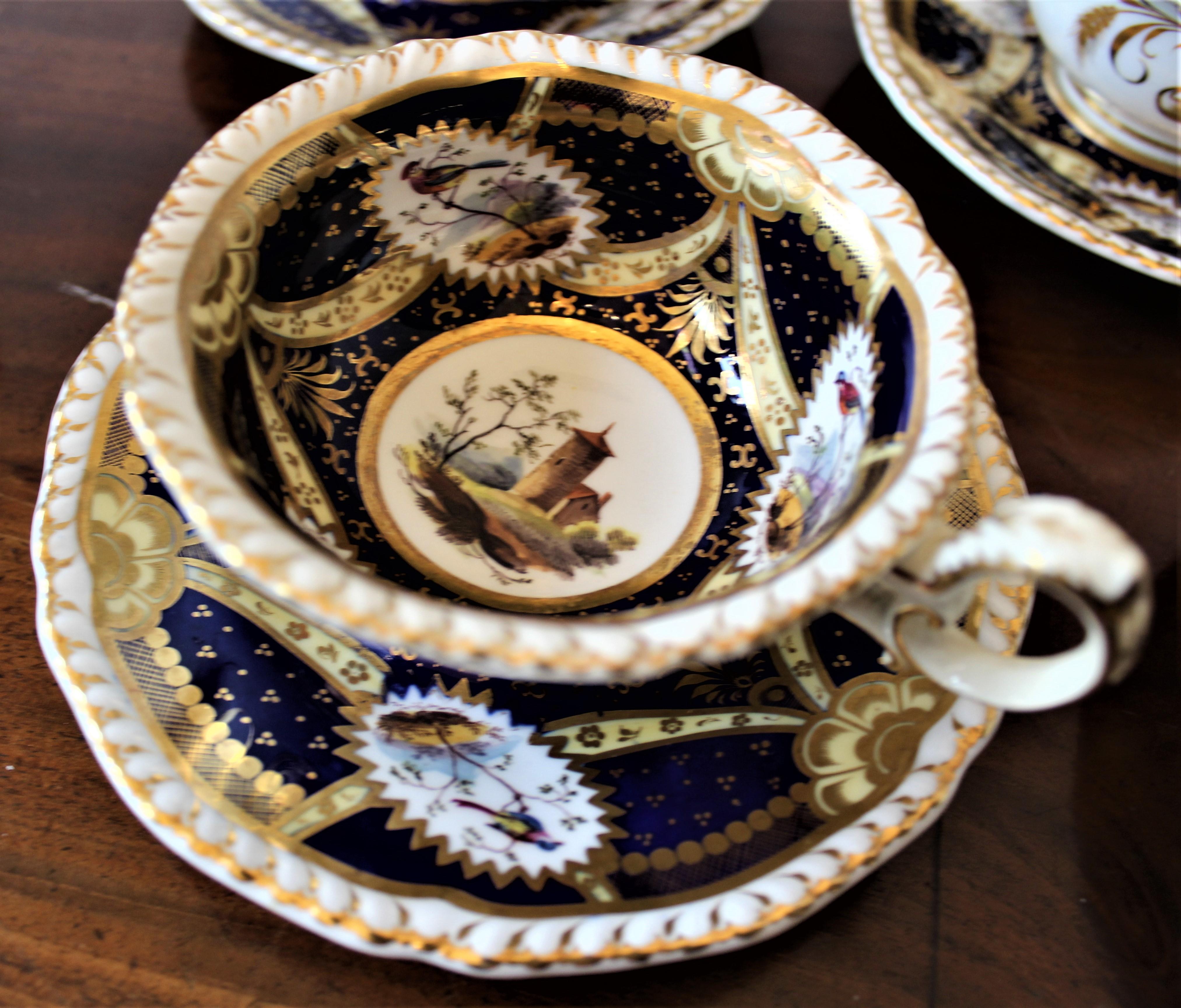 H and R Daniel Hand Pained Porcelain Tea or Coffee Set at 1stDibs | h ...