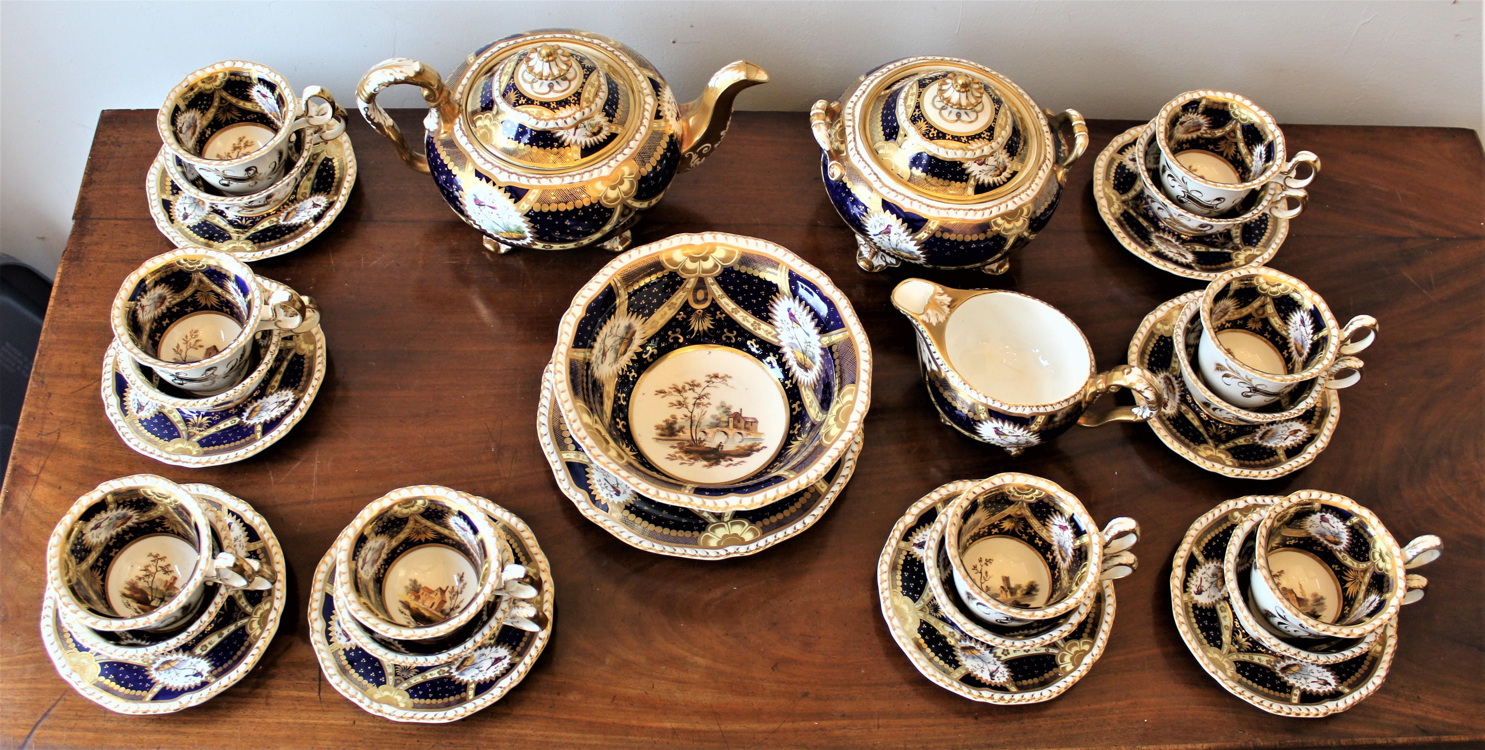 H and R Daniel Hand Pained Porcelain Tea or Coffee Set at 1stDibs | h ...