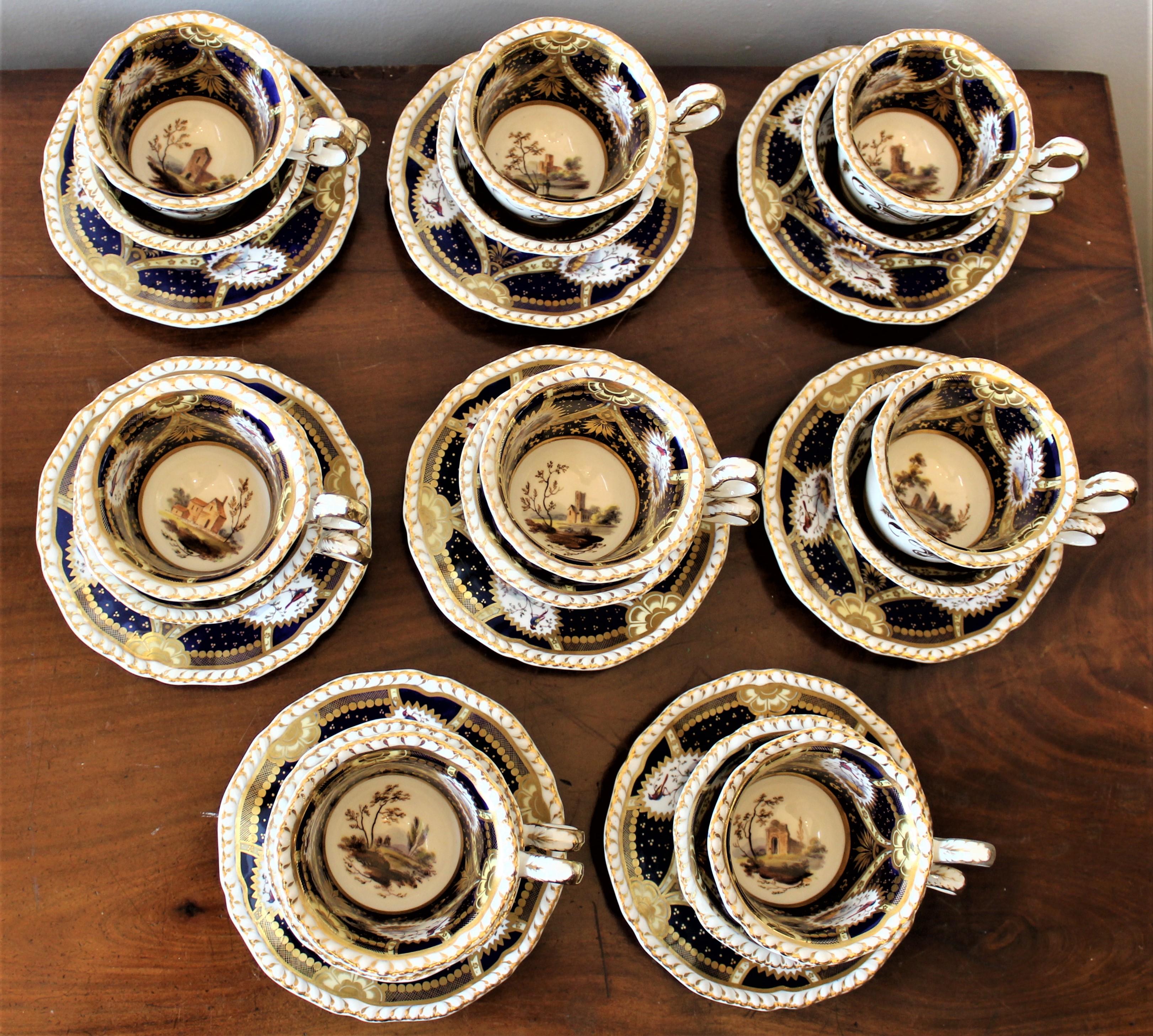 H and R Daniel Hand Pained Porcelain Tea or Coffee Set at 1stDibs | h ...