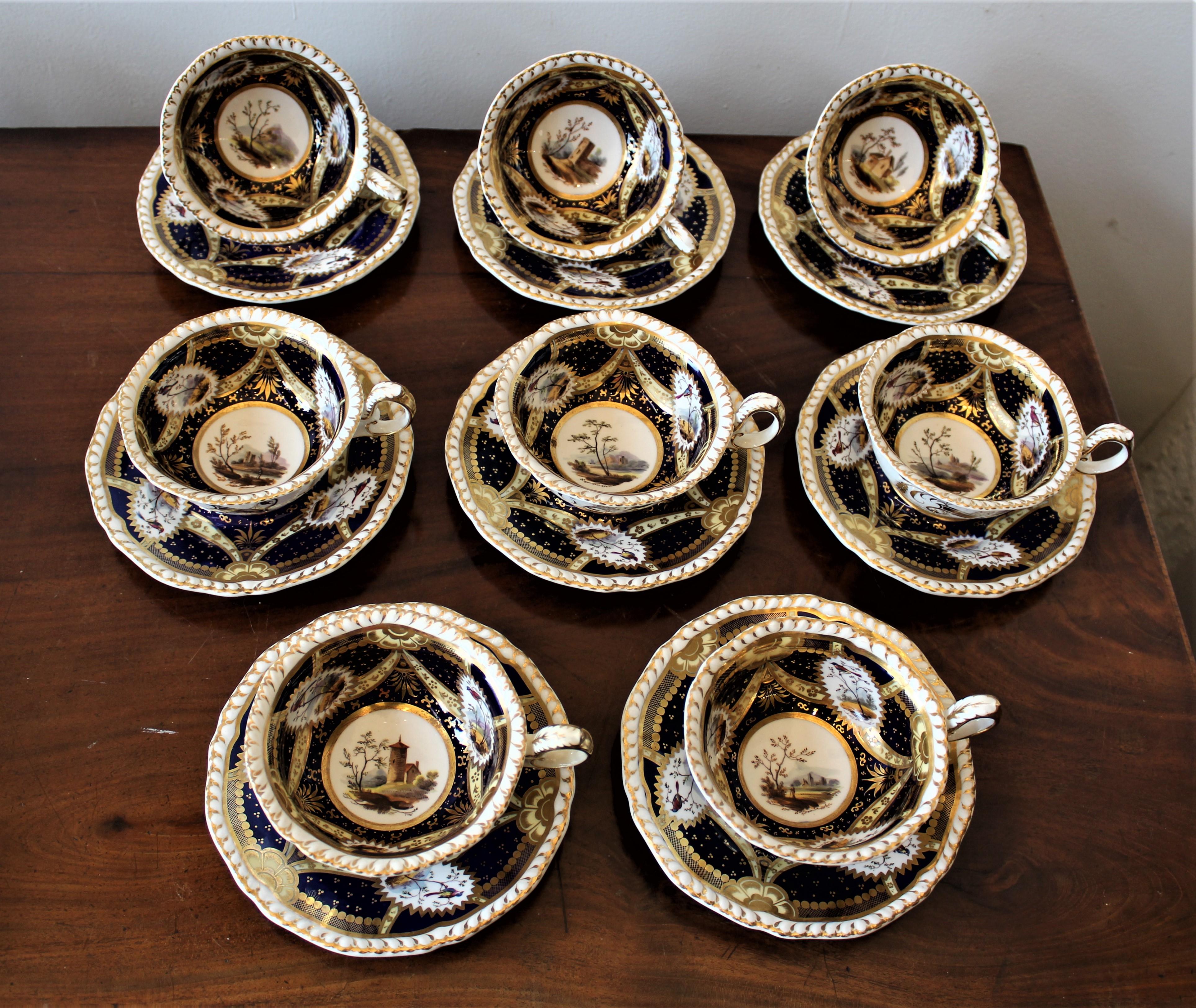 H and R Daniel Hand Pained Porcelain Tea or Coffee Set at 1stDibs | h ...