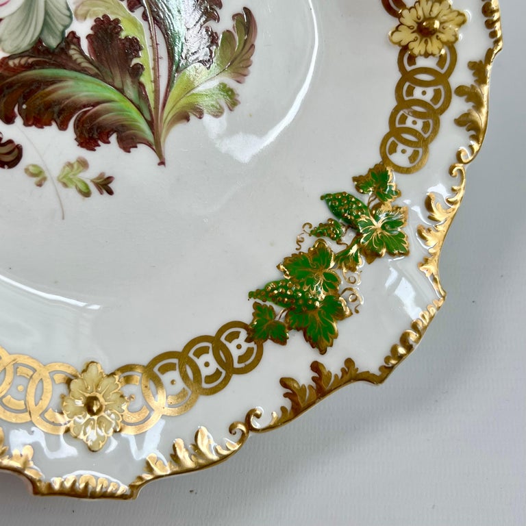 H and R Daniel Rectangular Dish, Shrewsbury Shape, Red Dahlia, Regency ...