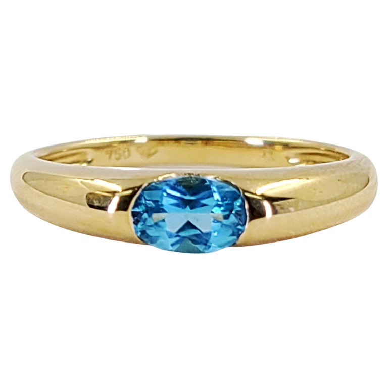 H. Stern Blue Topaz and Yellow Gold Ring at 1stDibs