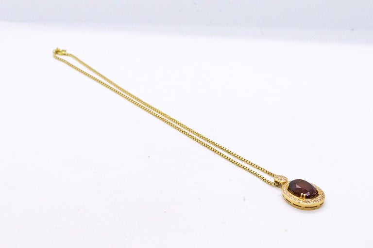 H. Stern Brazil Necklace 18Kt Gold With 14.74 Cts Orange Spinel And ...