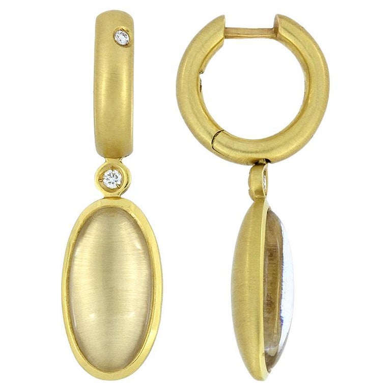 H Stern Justine Quartz 18K Dangle Earrings For Sale at 1stDibs