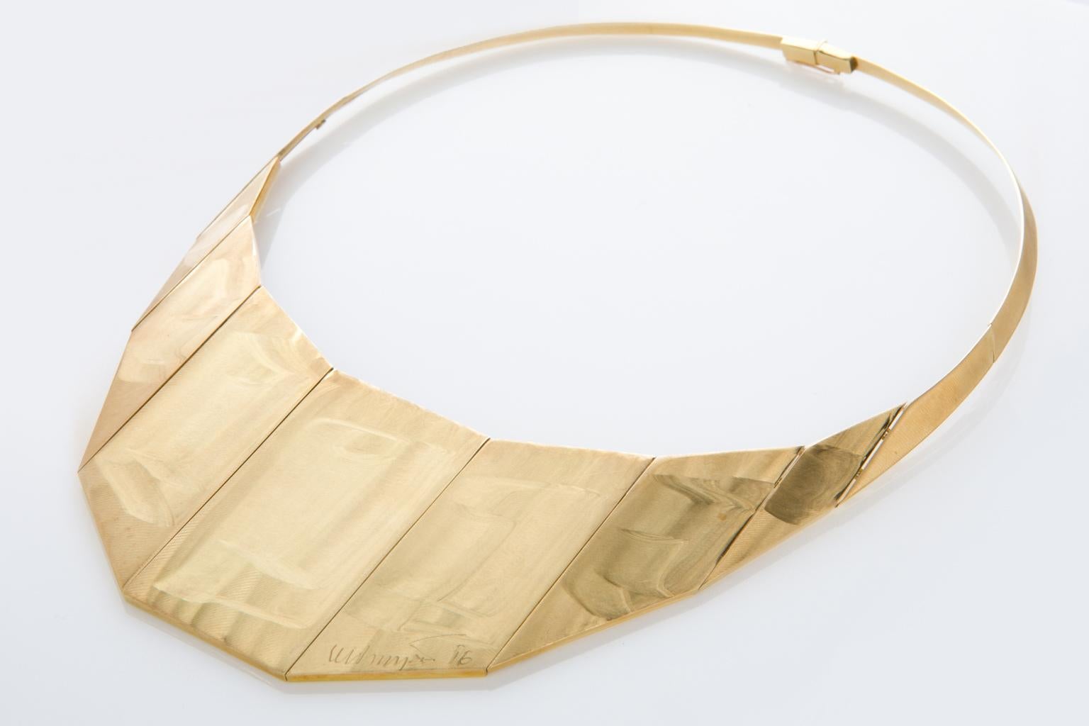 H Stern and Roberto Moriconi 18 Karat Yellow Gold Bib Necklace For Sale ...