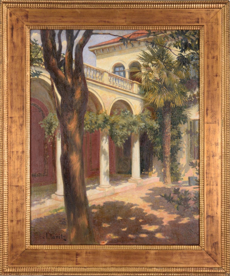 H. von der Planitz - Courtyard Interior For Sale at 1stDibs