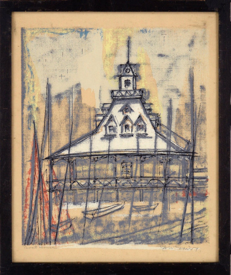 H. Wilson Smith - "Boat House" San Diego- Multi Layer Screen Print in ...