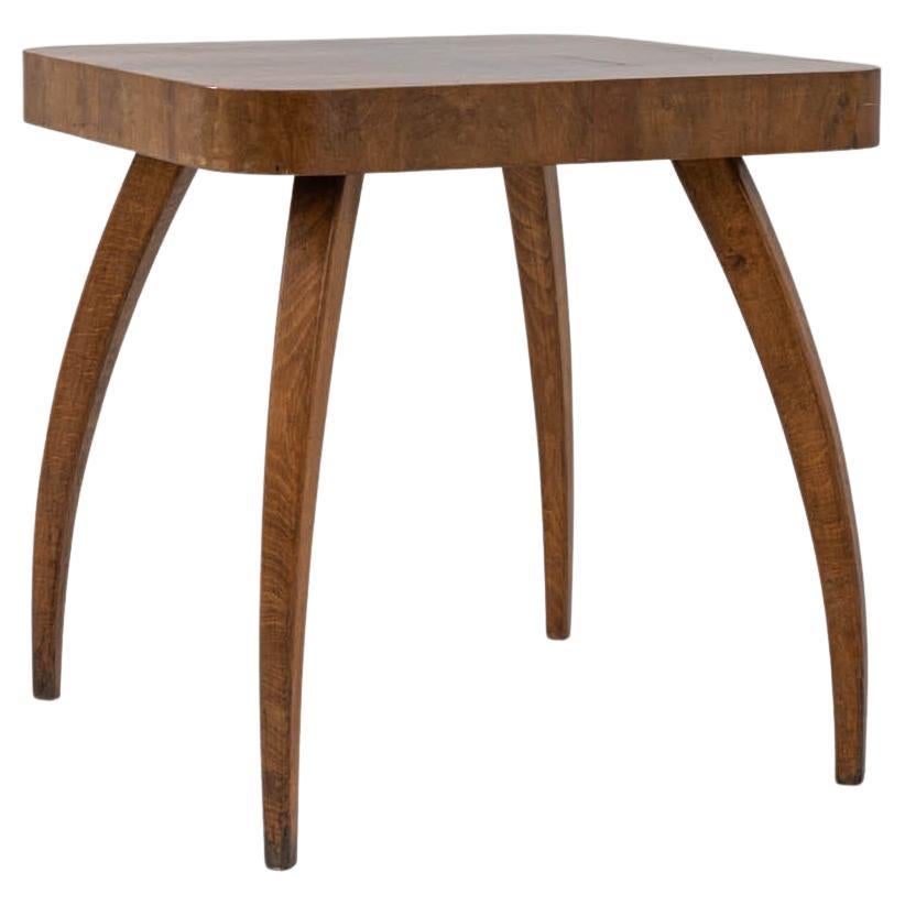 Fully renovated walnut Spider table H259 by Jindřich Halabala, 1950´s ...