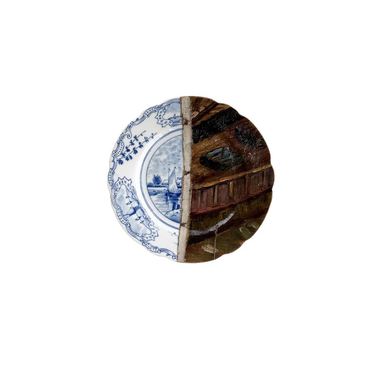 "Haarlem Docks" Wall Art Composition of Decorative Plates and Painting ...