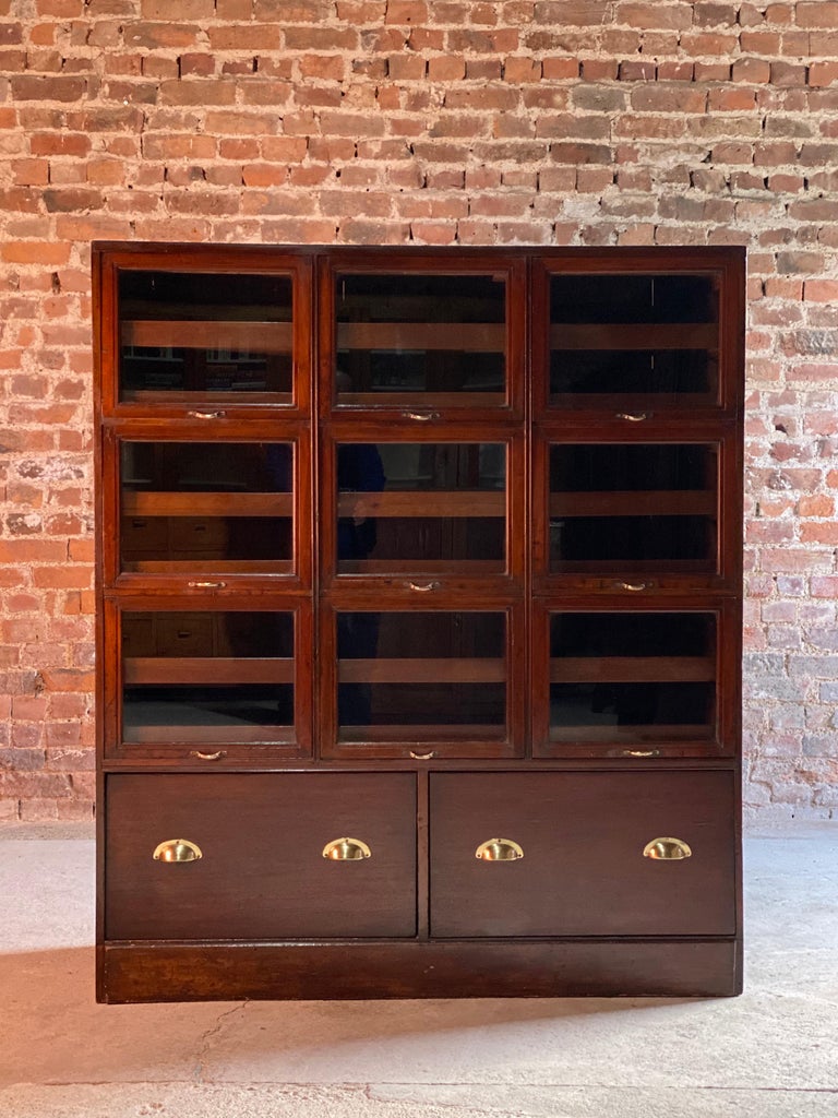 Haberdashery Drapers Shop Display Cabinet Mahogany Loft Style, circa ...