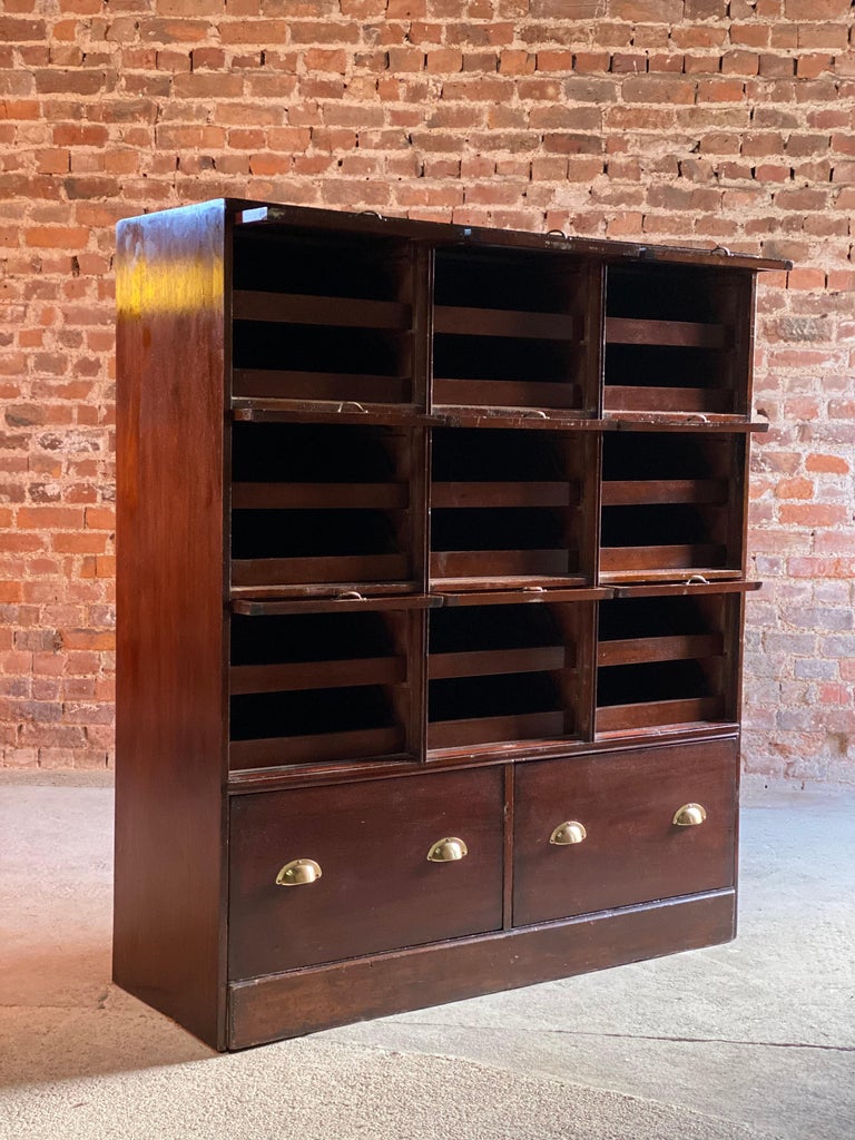 Haberdashery Drapers Shop Display Cabinet Mahogany Loft Style, circa ...