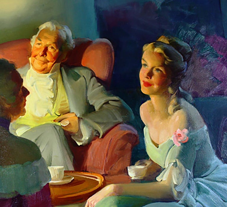 Haddon Hubbard Sundblom - Moonlight and Roses For Sale at 1stDibs ...