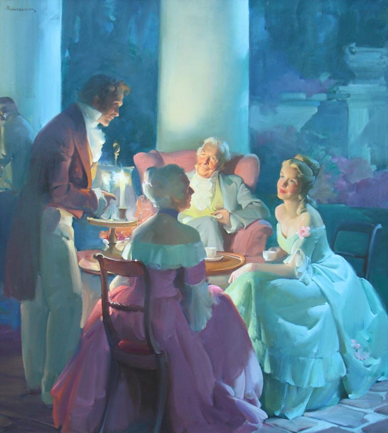 Haddon Hubbard Sundblom - Moonlight and Roses For Sale at 1stDibs ...