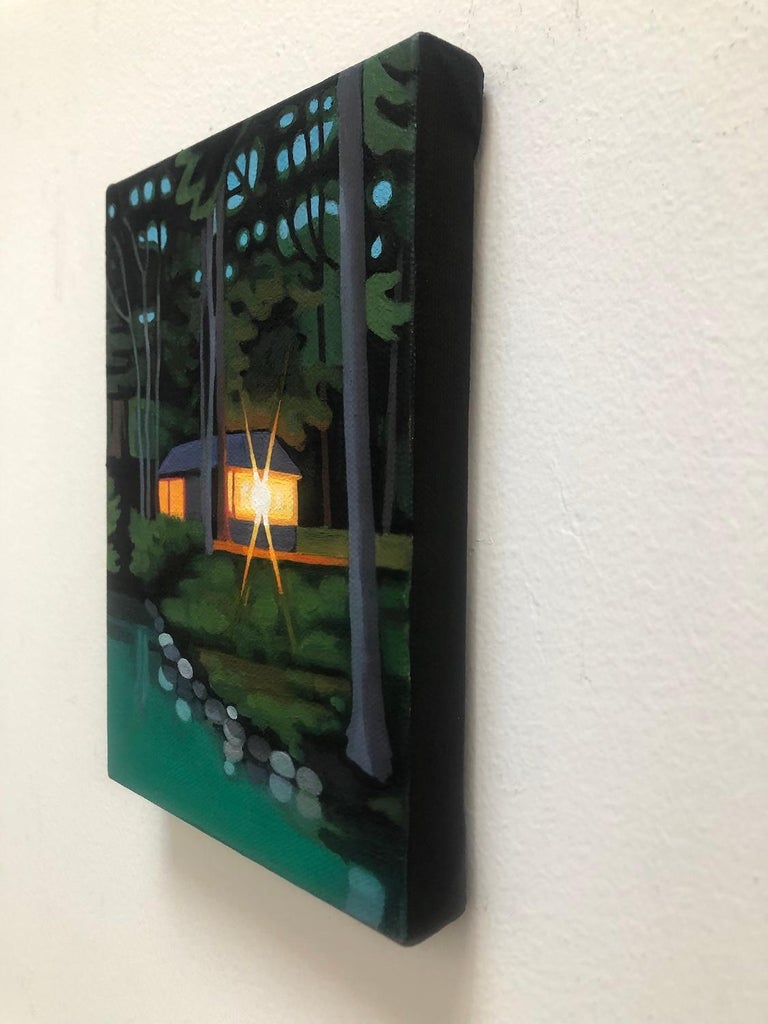 Hadley Northrop - Little Lake House, Oil Painting For Sale at 1stDibs