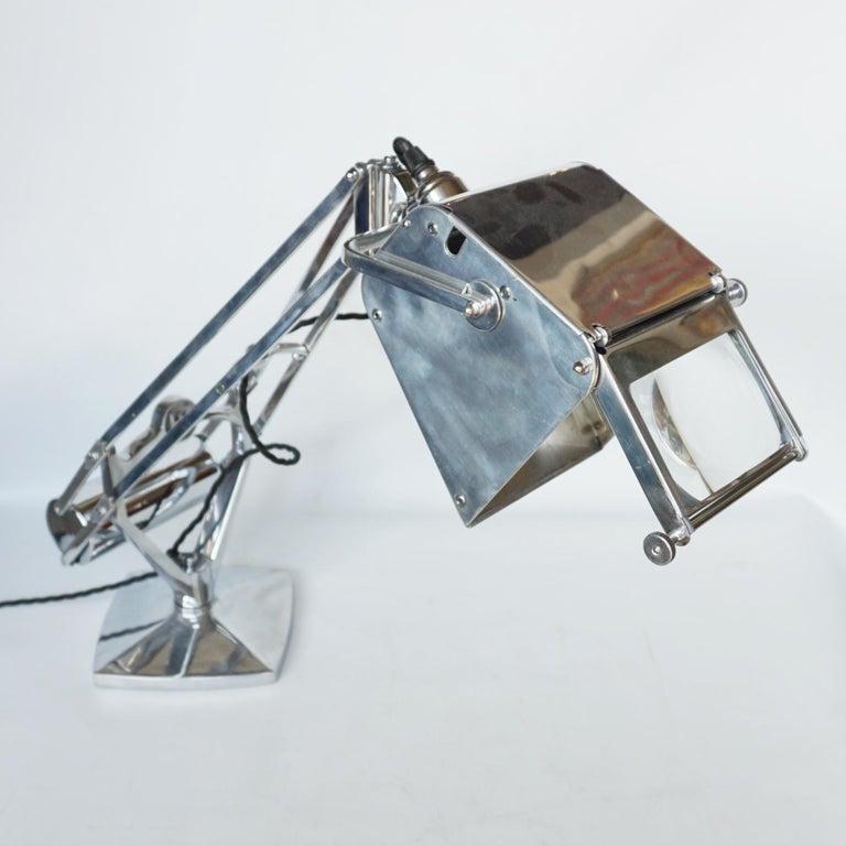 Hadrill and Horstmann Pluslite Table Lamp with Magnifying Glass, Circa ...