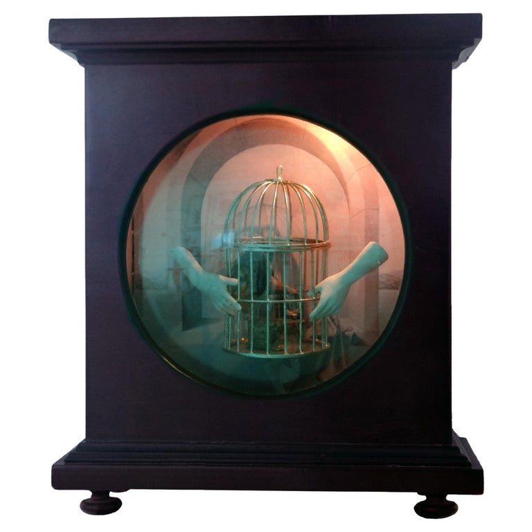 Haime Correa - Hommage à Magritte, « Phonographe dans une cage dorée ...