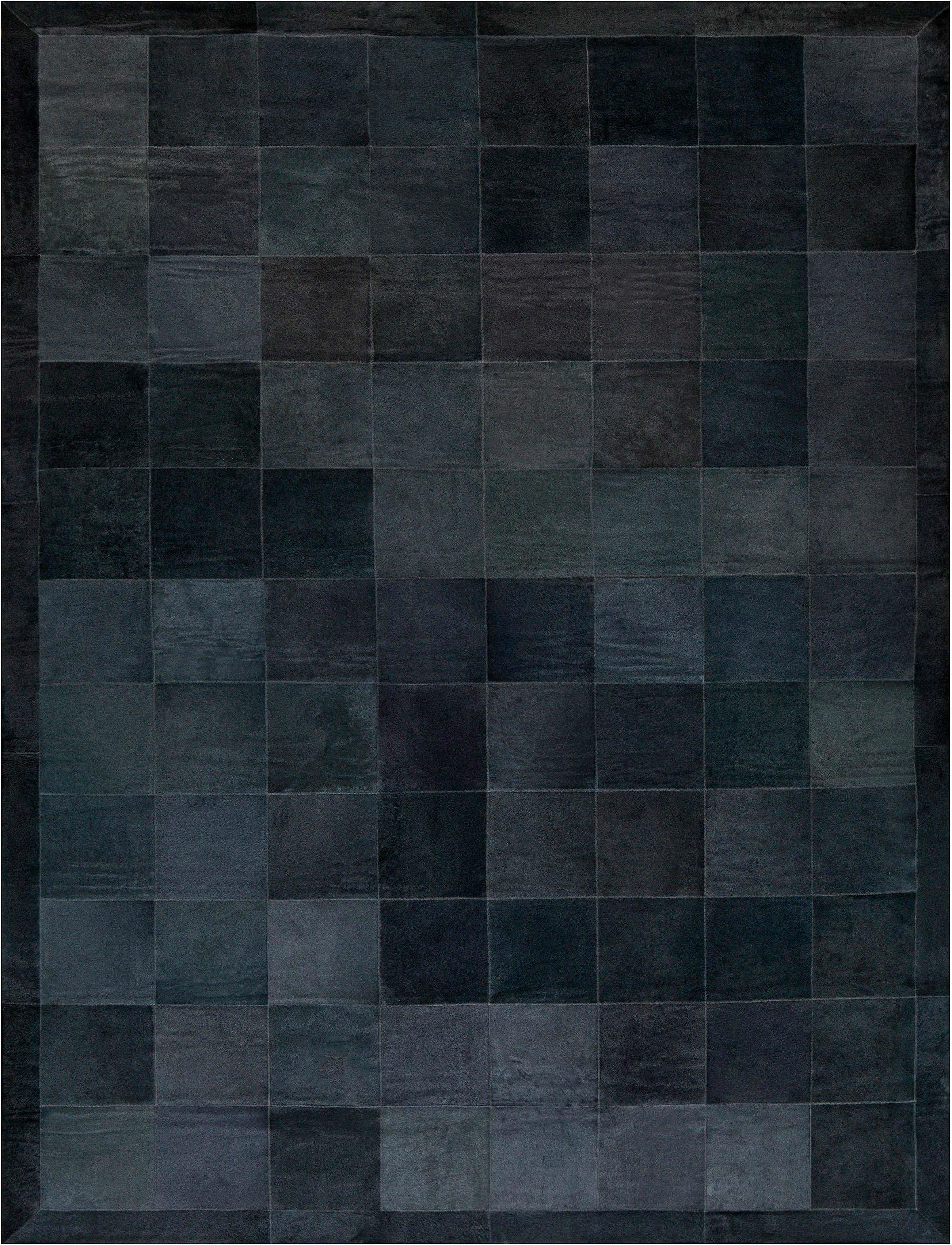 Hair-on-Hide Rug "Milan" - Natural White, Taupe and Black For Sale at ...