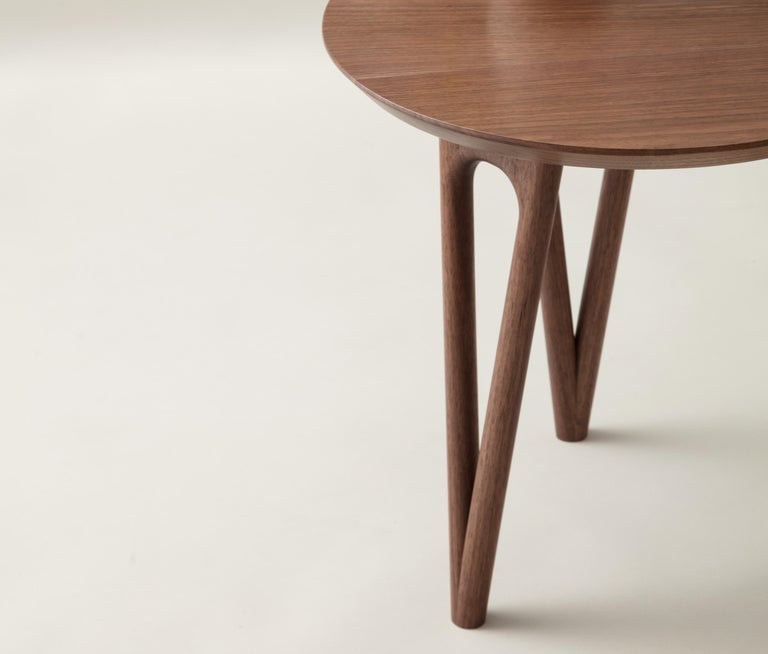 Hair Pin End, Side Table Shown in Black Walnut 18D x 18H, Made in USA ...