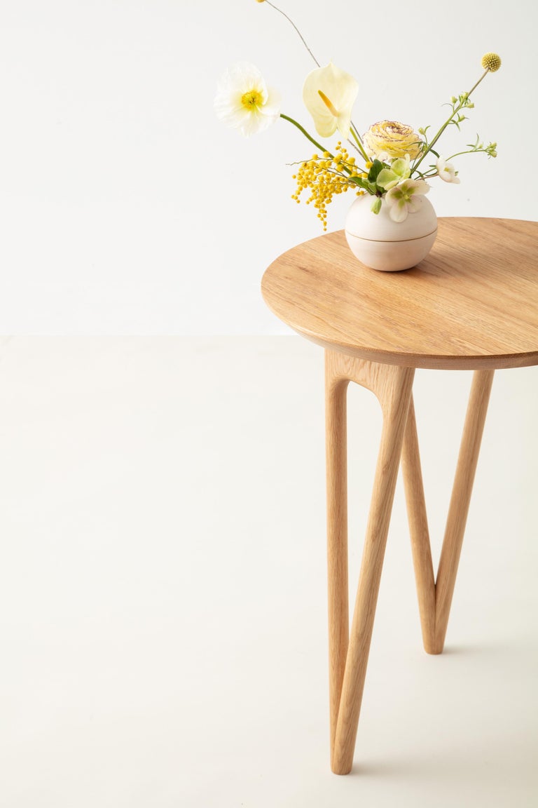 Hair Pin Side Table Shown in Hard Maple 18D x 24H, Made in USA For Sale ...