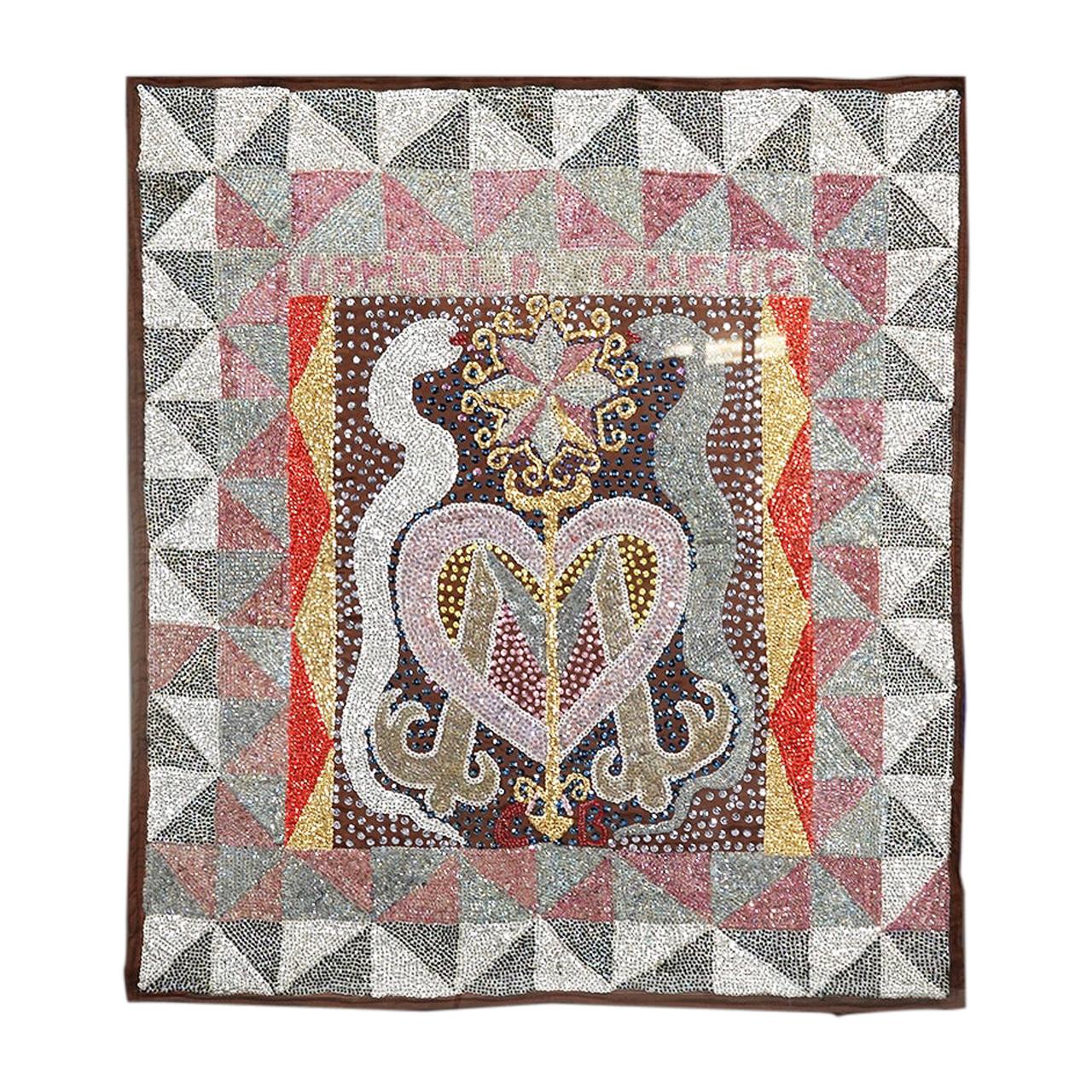 Haitian Vodou Beaded Flag, 1950s at 1stDibs