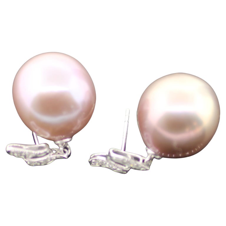 Hakimoto by Jewel Of Ocean 18k White Gold Diamond Baroque Pearl ...