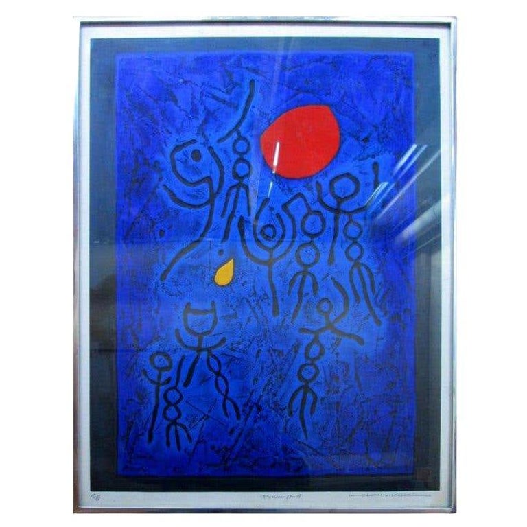 Haku Maki Japanese Woodblock "Poem 69-17" Signed For Sale at 1stDibs ...