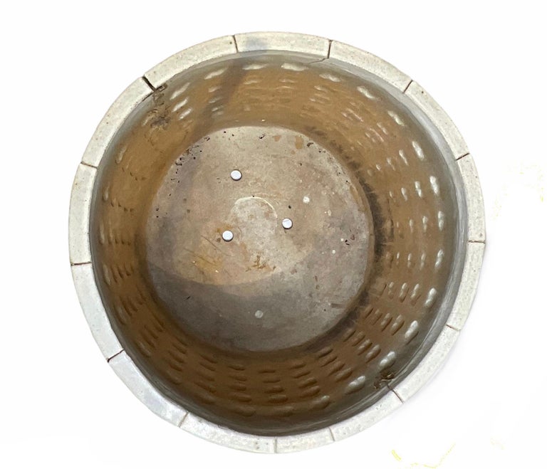 Hal Lasky, Isla Del Sol Puerto Rico Huge Heavy Round Stoneware Planter ...
