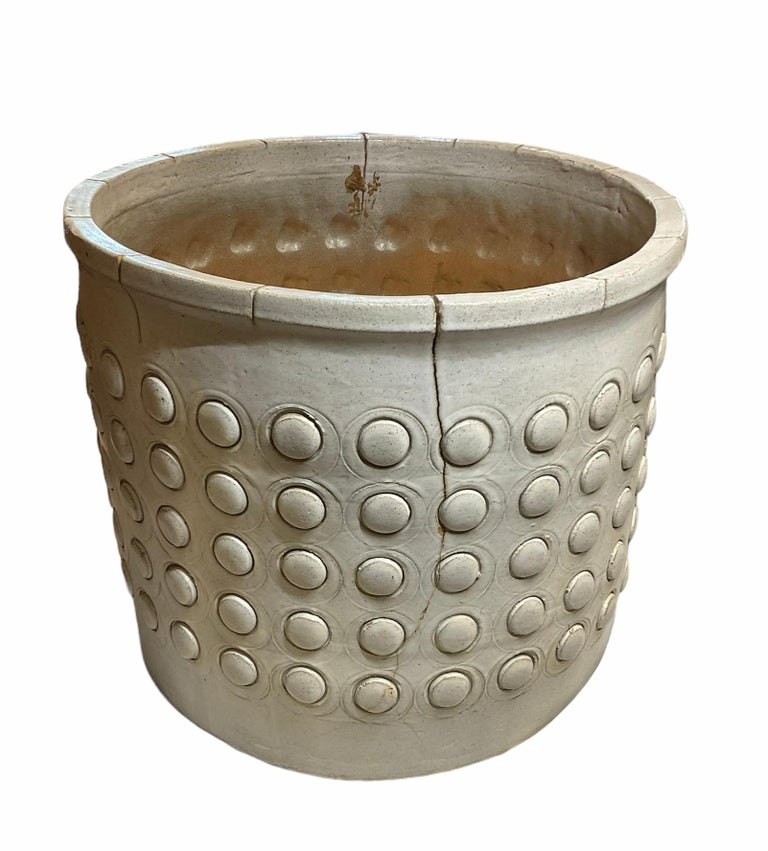 Hal Lasky, Isla Del Sol Puerto Rico Huge Heavy Round Stoneware Planter ...