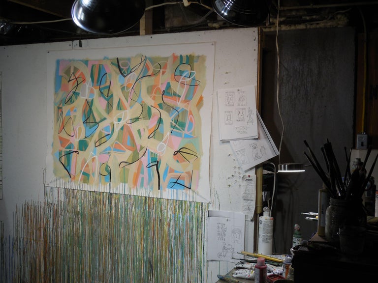 Hal Mayforth - Serpentine Footwork, Painting, Acrylic on Canvas For ...