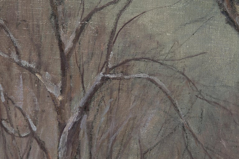 Hal Robinson 'Winter Landscape', Oil on Canvas For Sale at 1stDibs