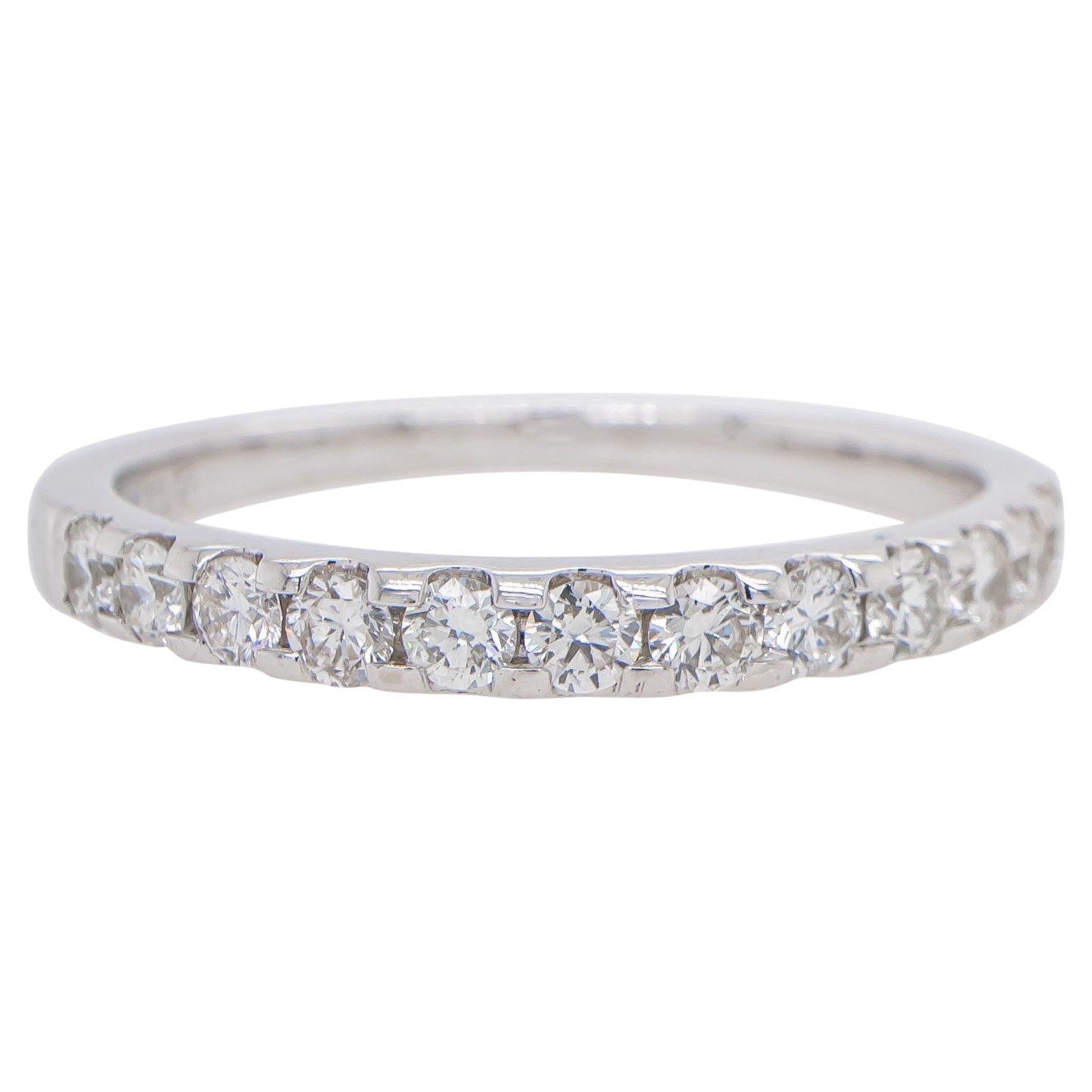 Diamond Half Eternity Band Ring 1.08 Carat at 1stDibs