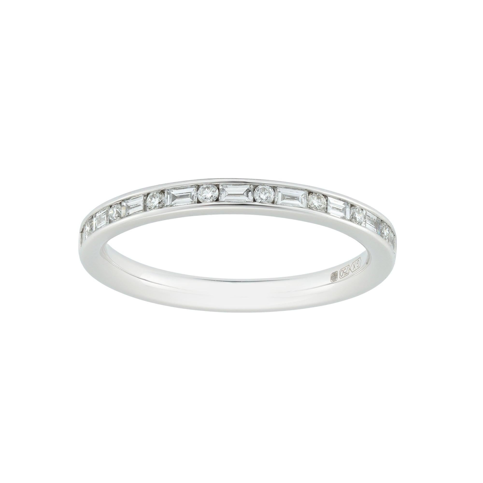 Customizable Diamond Half Eternity Ring For Sale at 1stDibs