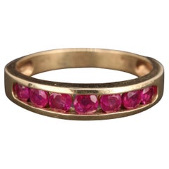 Chanel Matelasse Ruby Yellow Gold Band Ring at 1stDibs | chanel ruby ring