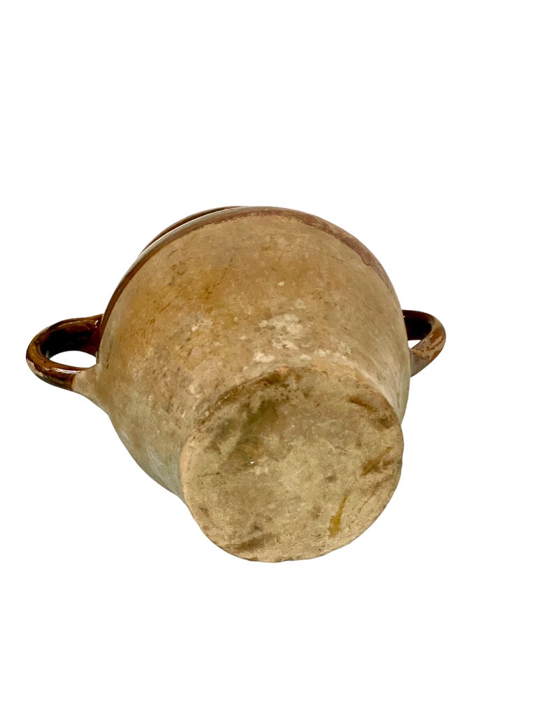 Half-Glazed Traditional Terracotta Confit Pot with Two Handles For Sale ...