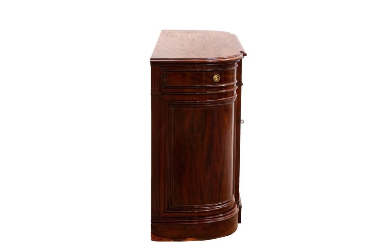 Half-Moon Buffet in Mahogany, circa 1900 at 1stDibs